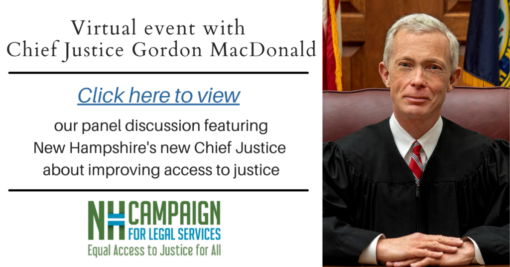 Virtual event featuring Chief Justice Gordon MacDonald | NH Campaign ...